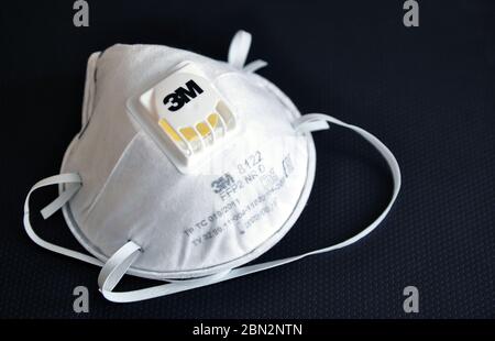 Respiratory protective respirator, FFP2 level, 3M. Protection against ...
