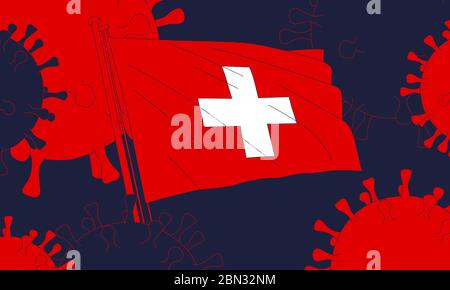 The virus spread in Switzerland Stock Photo - Alamy