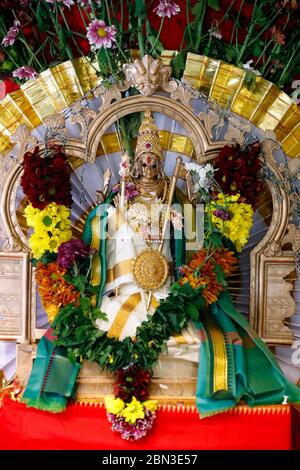 Arputha Vinayagar Temple. Geneva. Switzerland. Murugan, the Hindu god ...