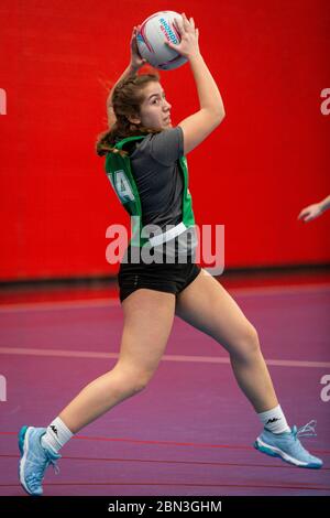 CARDIFF, UNITED KINGDOM. 13 Feb 2020. Rhondda Netball were the main ...