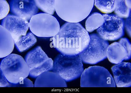 amazing salt crystals under the microscope Stock Photo - Alamy