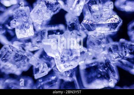 amazing sugar crystals under the microscope Stock Photo - Alamy