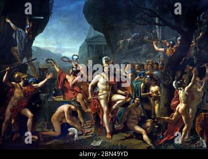 Leonidas at Thermopylae is a painting by French artist Jacques-Louis ...