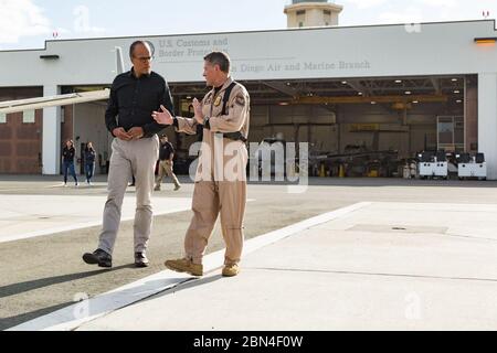 Lester Holt from NBC visits the San Diego Air and Marine Branch for a ...