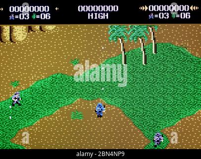 Commando Atari 7800 Videgame Stock Photo Alamy