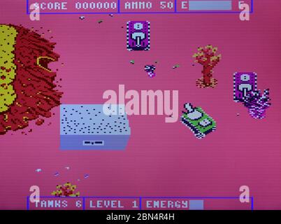Tank Command - Atari 7800 Videgame Stock Photo - Alamy