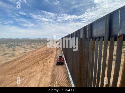 The Yuma Border Wall System 5 Mile Project, located at the Andrade ...