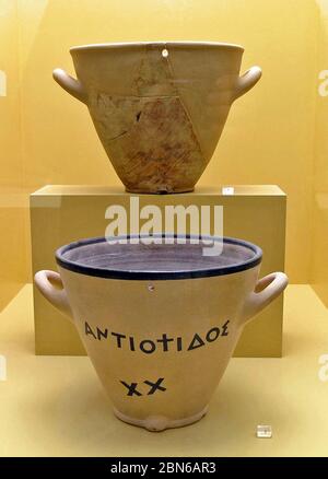 An ancient clepsydra or water clock Stock Photo - Alamy