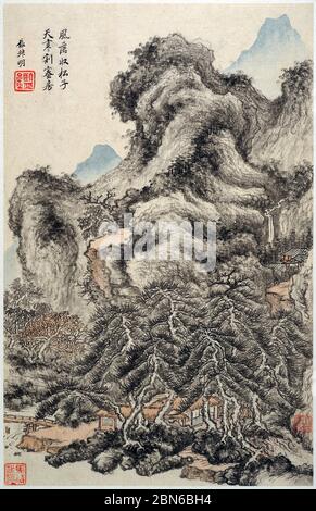 Wang Jian - Landscapes in the styles of old masters Stock Photo - Alamy