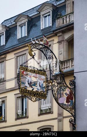 shop sign by Hansi Stock Photo - Alamy
