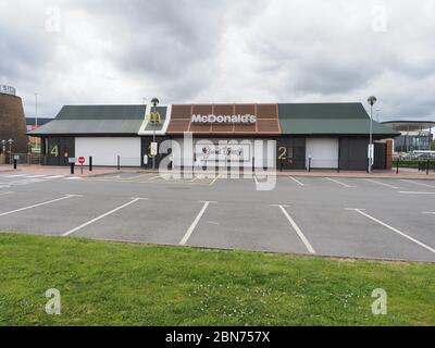 Sittingbourne, Kent, UK. 13th May, 2020. McDonalds on the Sittingbourne ...