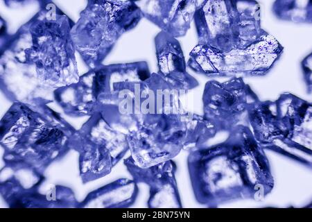 amazing sugar crystals under the microscope Stock Photo - Alamy