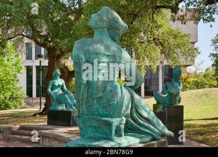 Three Muses sculptures by Charles Umlauf at Centennial Park at ...