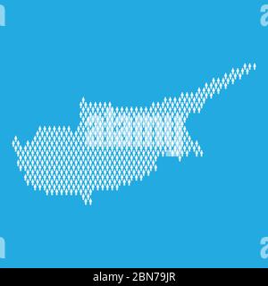 Cyprus population infographic. Map made from stick figure people Stock ...