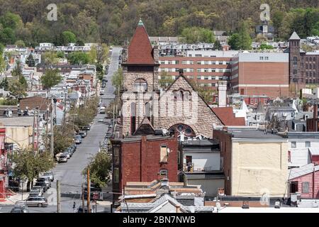 Reading, Pennsylvania, May 1, 2020- Aerial View of Berks County ...