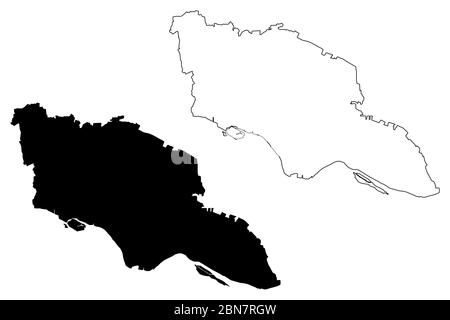 City Map Nantong China Asia vector illustration Stock Vector Image ...