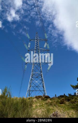 An overhead power line is a structure used in electric power ...