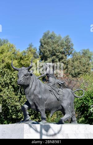 Statue of the abduction of Europa in Athens, Greece Stock Photo - Alamy