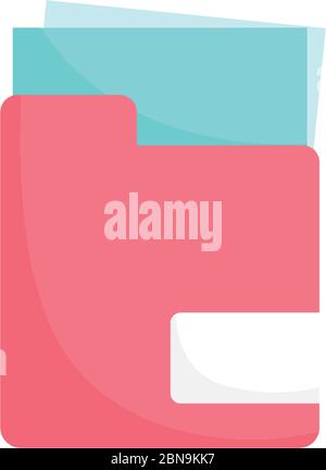 school folder file information isolated icon design vector illustration ...
