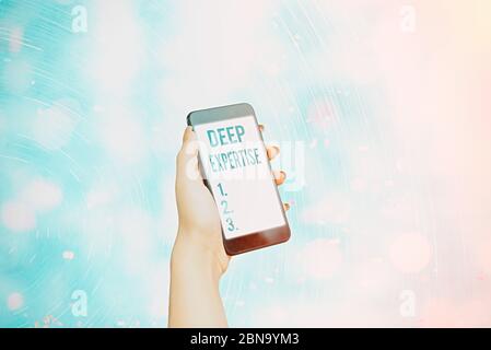 Conceptual hand writing showing Deep Learning. Concept meaning ...