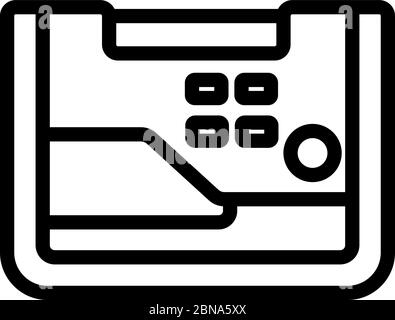 functional alternator icon vector outline illustration Stock Vector ...