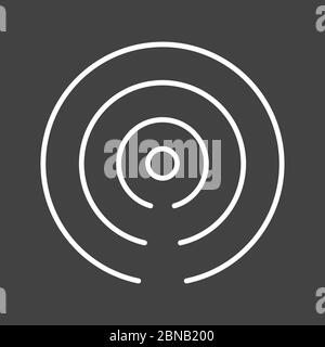 Beautiful Hotspot Signal Line Vector Icon Stock Vector Image & Art - Alamy