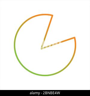 Beautiful Pie Chart Line Vector Icon Stock Vector Image & Art - Alamy