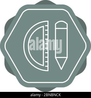 Beautiful Geometry tools Line Vector Icon Stock Vector Image & Art - Alamy