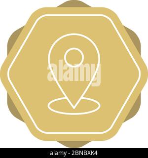 Beautiful Mark Place Line Vector Icon Stock Vector Image & Art - Alamy