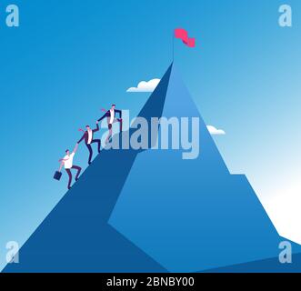 Business people work and climb the corporate ladder. Employment ...