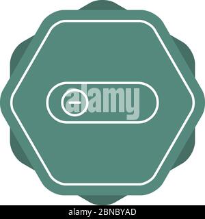 Beautiful Slide button Line Vector Icon Stock Vector Image & Art - Alamy