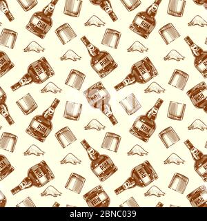 Fire bottle pattern seamless Stock Vector Image & Art - Alamy