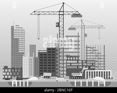 Under Construction Building Vector