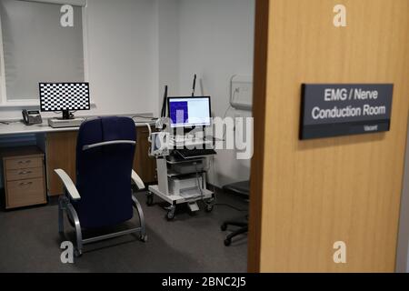 A view of the EMG/Nerve Conduction room in the Neurophysiology ...