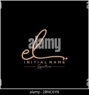 Initial Letter EL Logo Template Vector Design Stock Vector Image & Art - Alamy