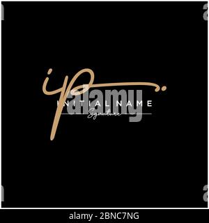 IP Signature Logo Template Vector Stock Vector Image & Art - Alamy