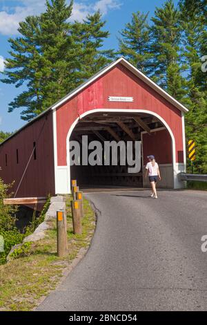 The Cresson Covered Bridge in Swanzey, NH Stock Photo - Alamy