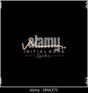 Letter VI Signature Logo Template Vector Stock Vector Image & Art - Alamy