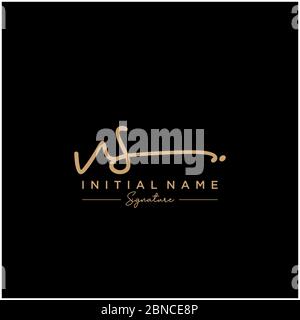 VS Letter Signature Logo Template elegant design logo Sign Symbol ...