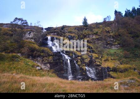 Sruth Ban burn Waterfall on the Cowel Way and on route to the Scottish ...