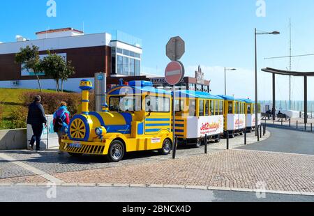 Tourist "train" in Albufeira, Algarve, portugal Stock Photo - Alamy