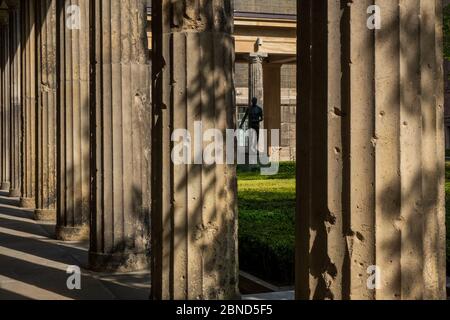 Bullet holes on pillars in central Berlin Stock Photo - Alamy