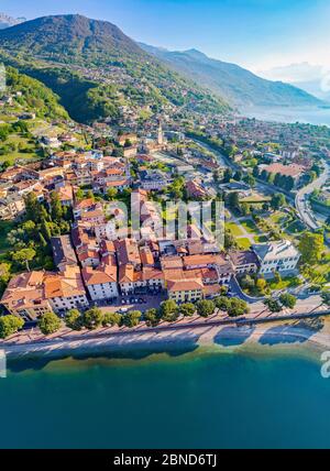 Domaso, Lake Como (IT) - Panoramic aerial view Stock Photo - Alamy