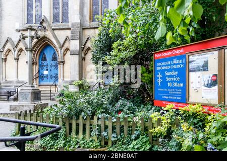 Highgate United Reformed Church (Pond Square Chapel), Highgate, London ...