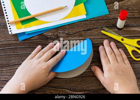 Instruction step 7. Gift paper boat for father's day. Children's art ...