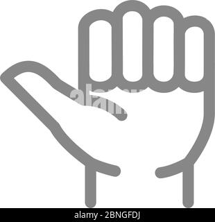 Thumbs up hitchhiking symbol and approval Stock Vector Image & Art - Alamy