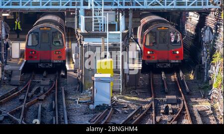 Morden underground station, southern terminus of the Northern Line ...