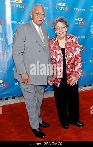 Former mayor David Dinkins and his wife at the The Jazz Foundation of ...