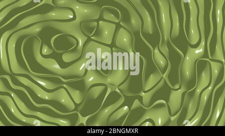 Simple light Olive Drab monochromic 3D curved abstract background image ...