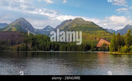 Strbske Pleso (Slovakia) spring view Stock Photo - Alamy